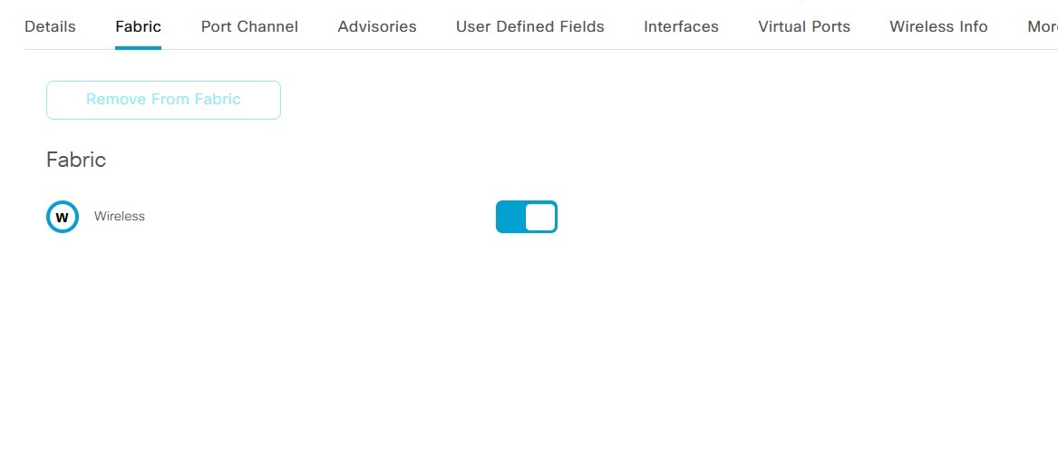 AP Migration from Traditional Wireless to Cisco SD-Access Fabric - Cisco