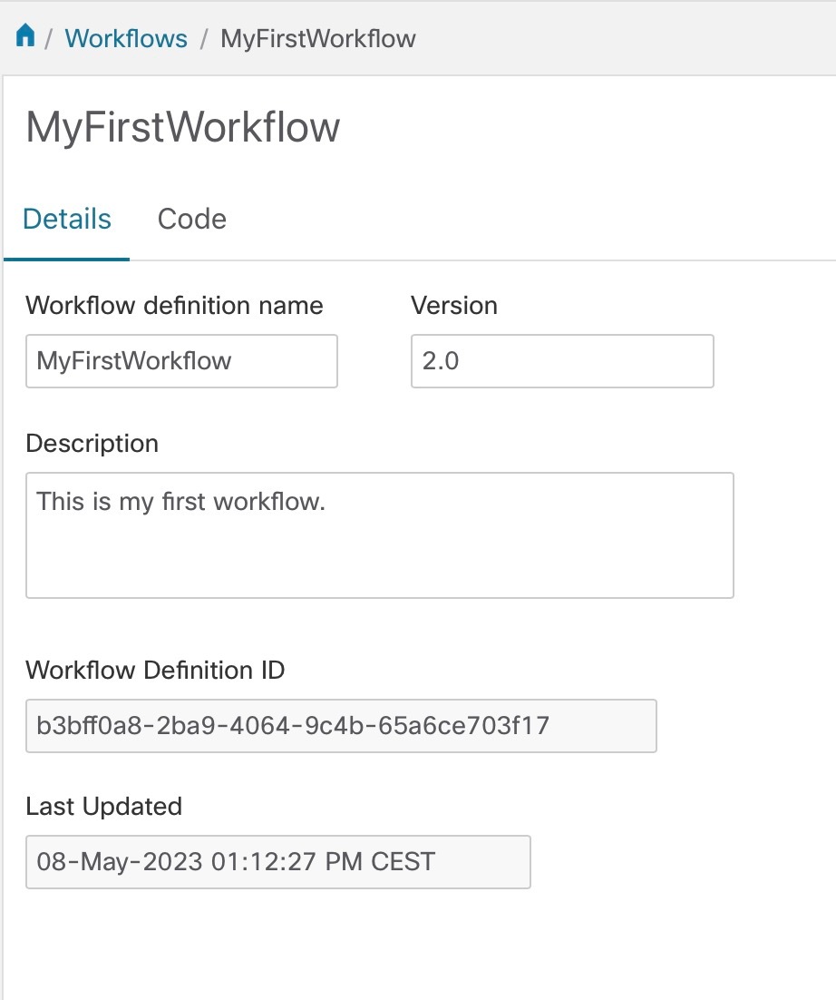 Cisco Crosswork Workflow Manager 1.0 Operator Guide - Add workflow [Cisco Crosswork Workflow ...