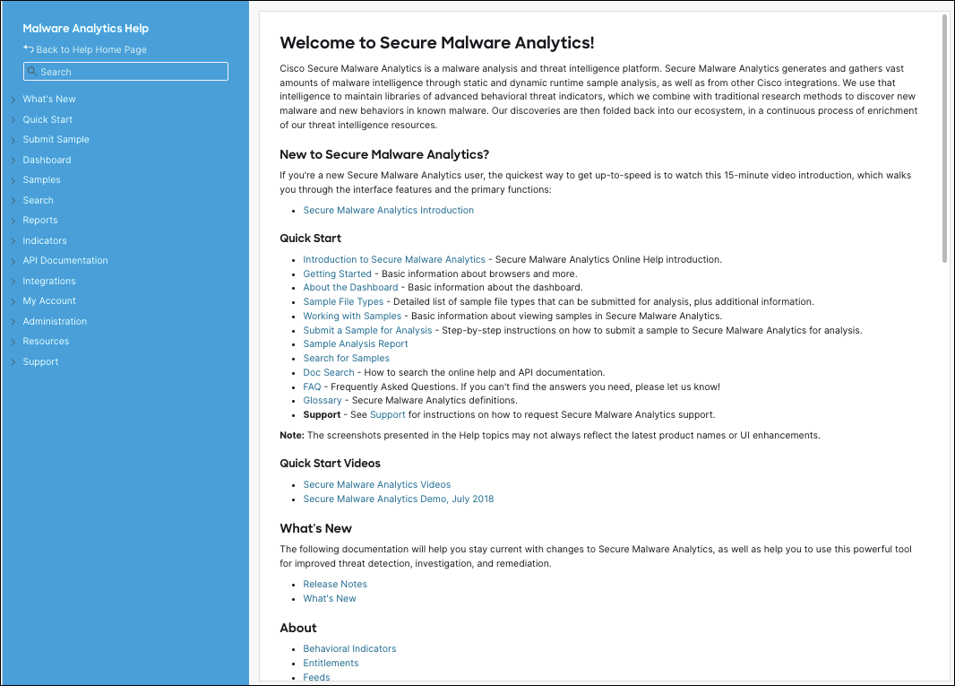 Cisco Secure Malware Analytics Appliance Administrator Guide Version 2.19 - Introduction [Cisco ...