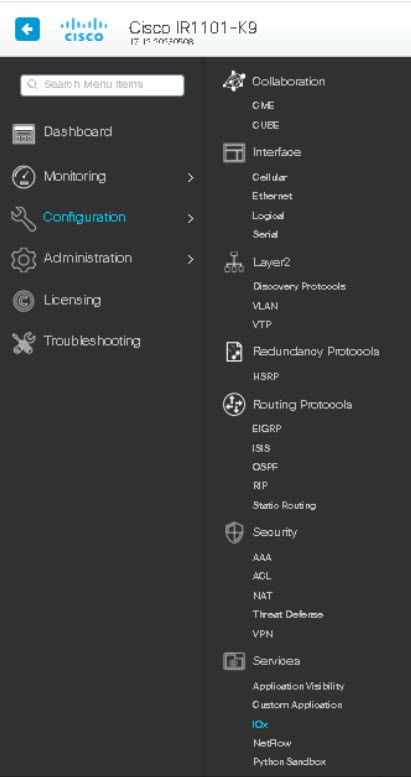 Cisco Catalyst IR1101 Rugged Series Router Software Configuration Guide ...