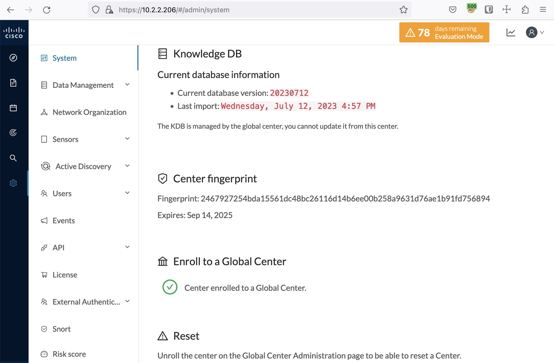 Cisco Cyber Vision Center VM Installation Guide, Release 4.3.0 ...