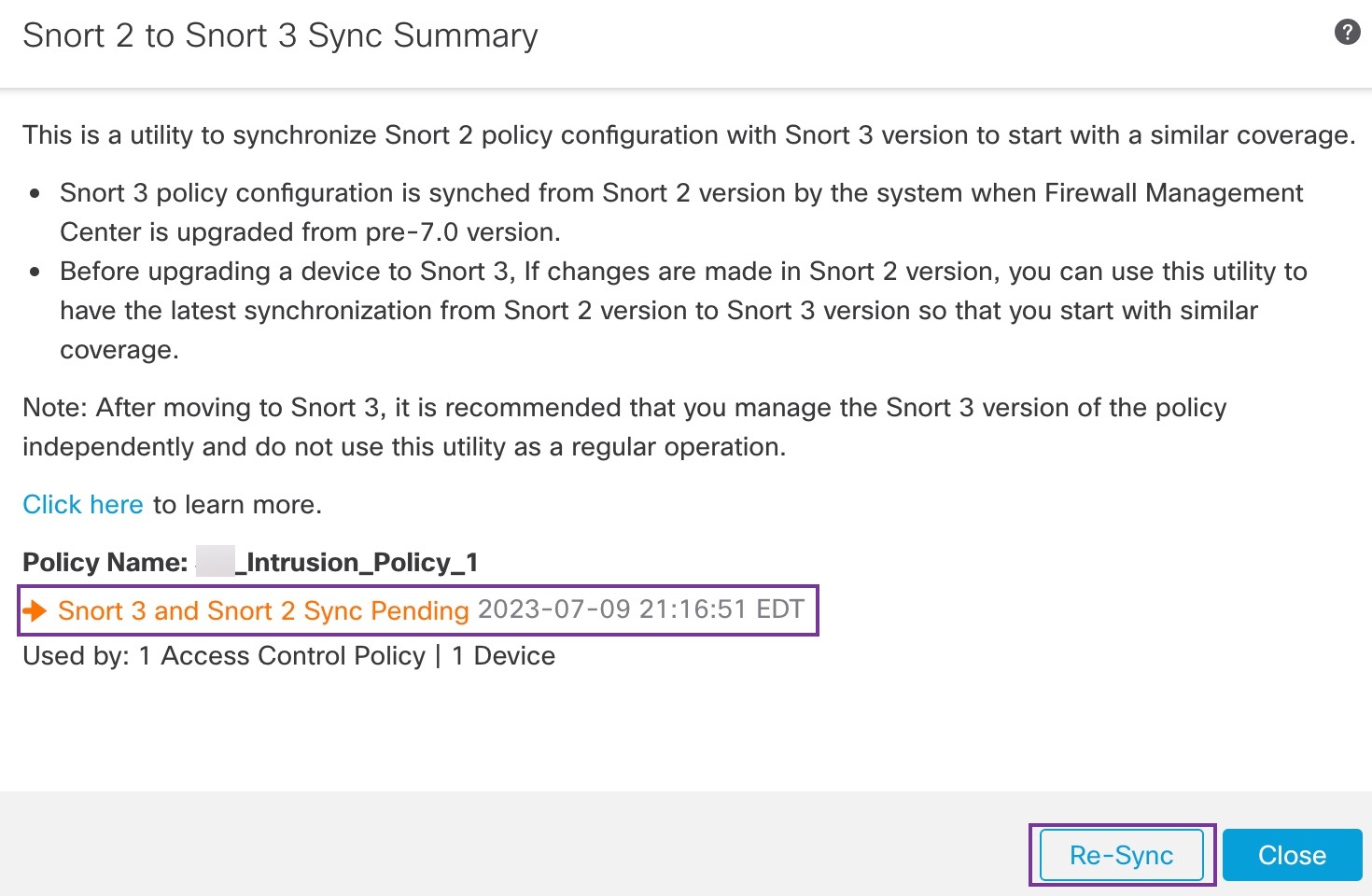 Cisco Secure Firewall Management Center Snort 3 Configuration Guide, Version 7.4 - Migrate from ...
