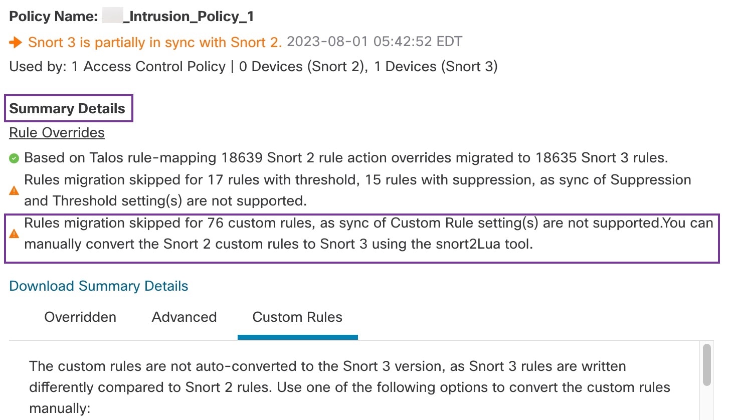 Cisco Secure Firewall Management Center Snort 3 Configuration Guide ...
