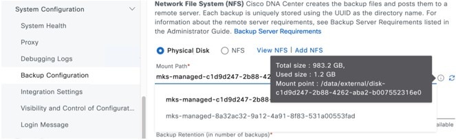 Cisco DNA Center 2.3.7.0 on ESXi Administrator Guide - Backup and ...