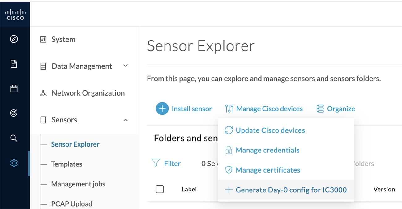 Cisco Cyber Vision Network Sensor Installation Guide for Cisco IC3000 ...
