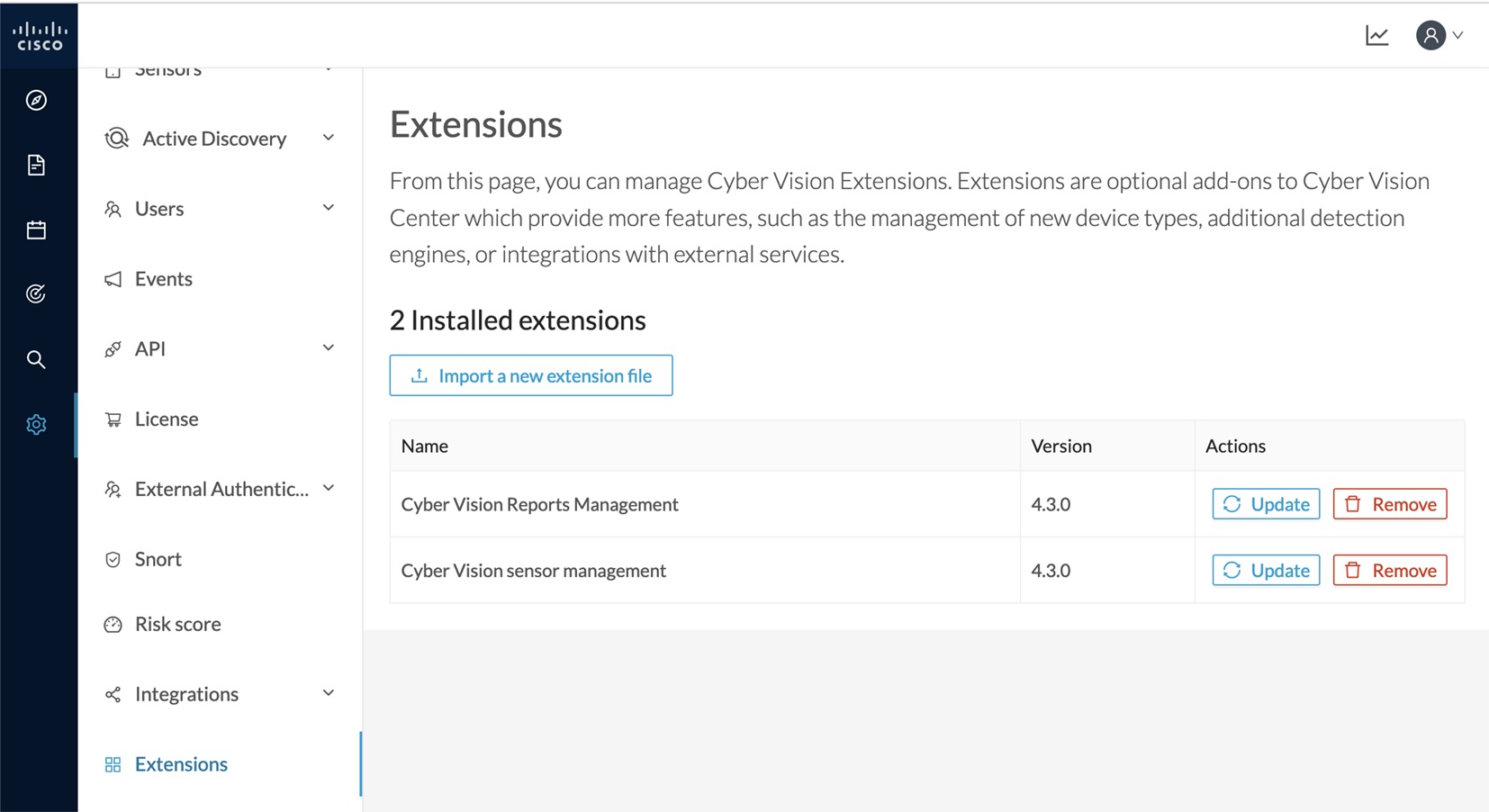 Cisco Cyber Vision Gui Administration Guide Release 4 3 0 Extensions