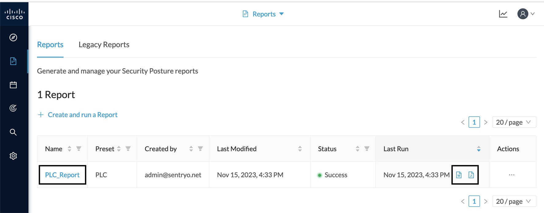 Cisco Cyber Vision GUI User Guide, Release 4.3.0 - Reports [Cisco Cyber ...