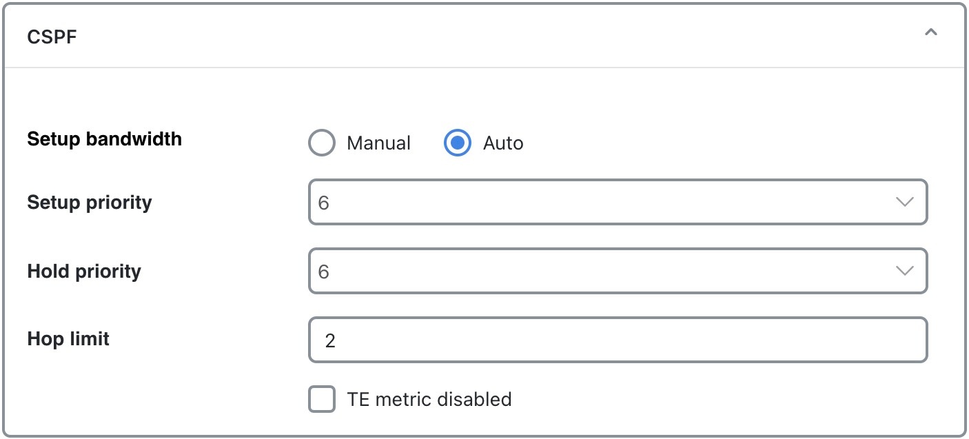 Cisco Crosswork Planning Design 7.0 User Guide - Configure RSVP-TE ...