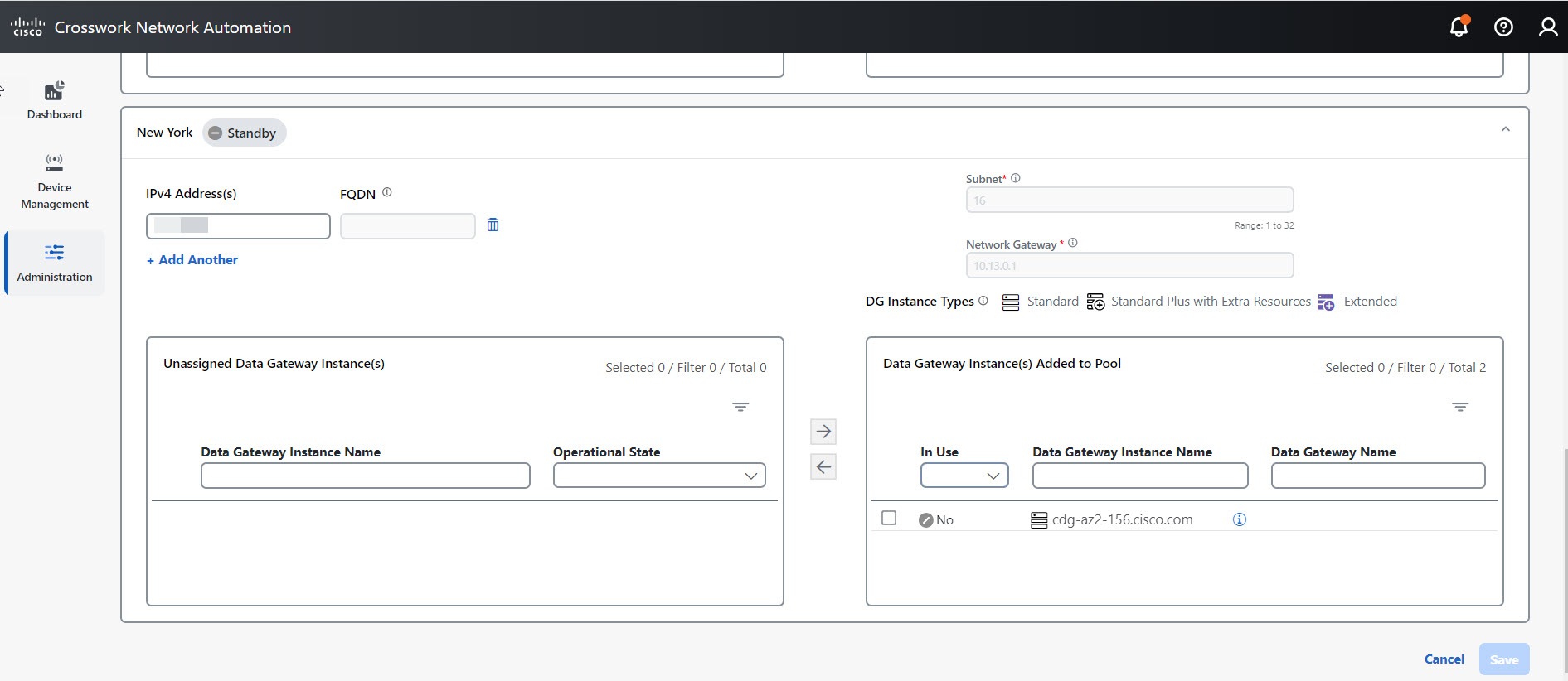 Cisco Crosswork Network Controller 7.0 Administration Guide - Cisco Crosswork Data Gateway ...