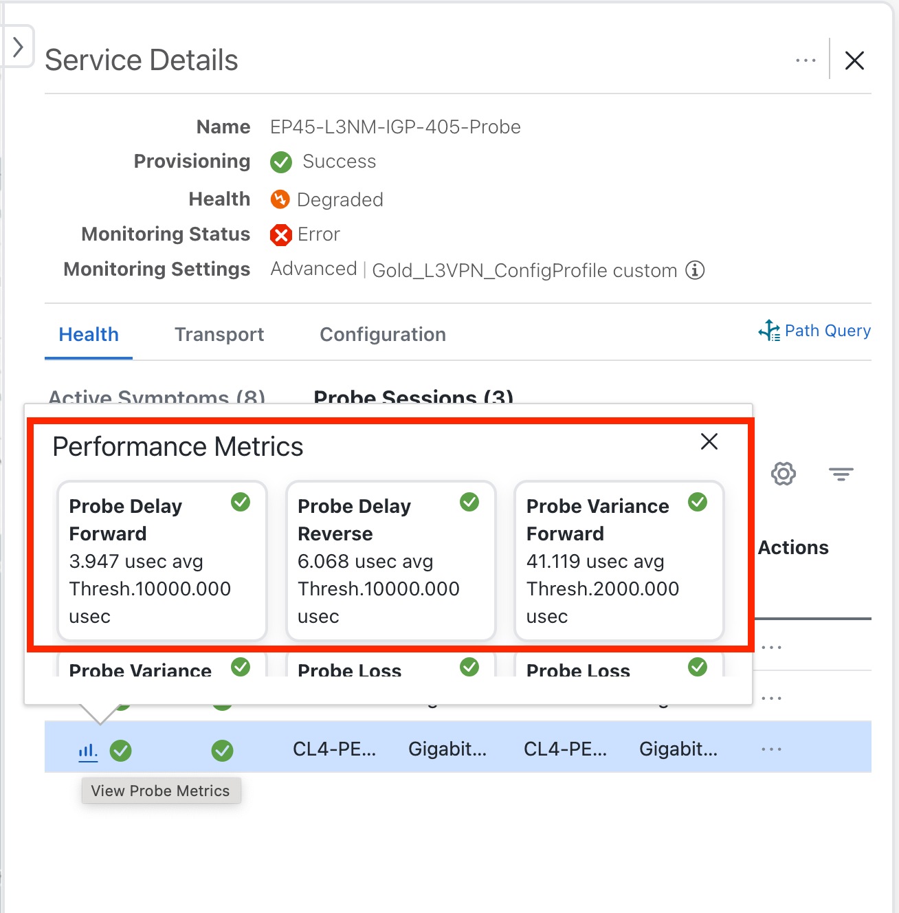 Cisco Crosswork Network Controller 7 0 Service Health Monitoring