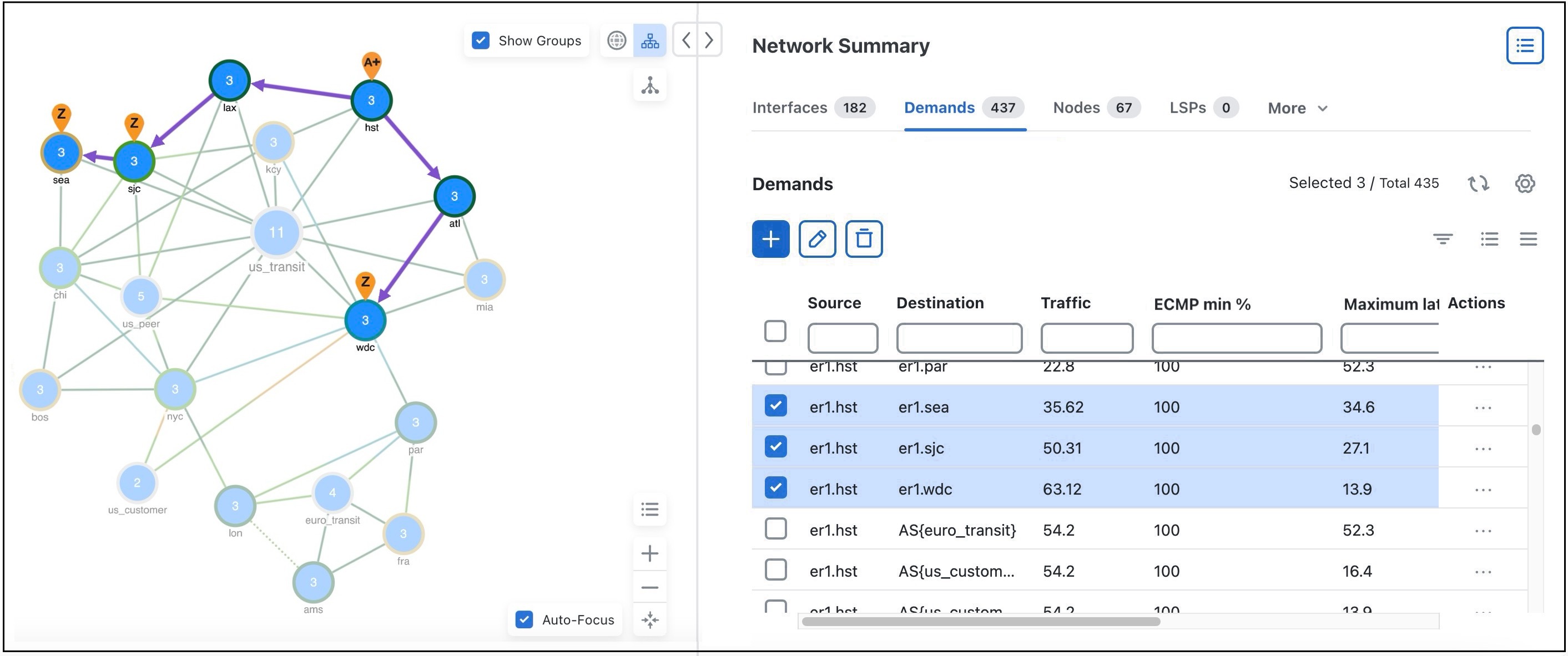 Cisco Crosswork Planning Design 7.0 User Guide - Simulate Traffic Flow from Source to ...