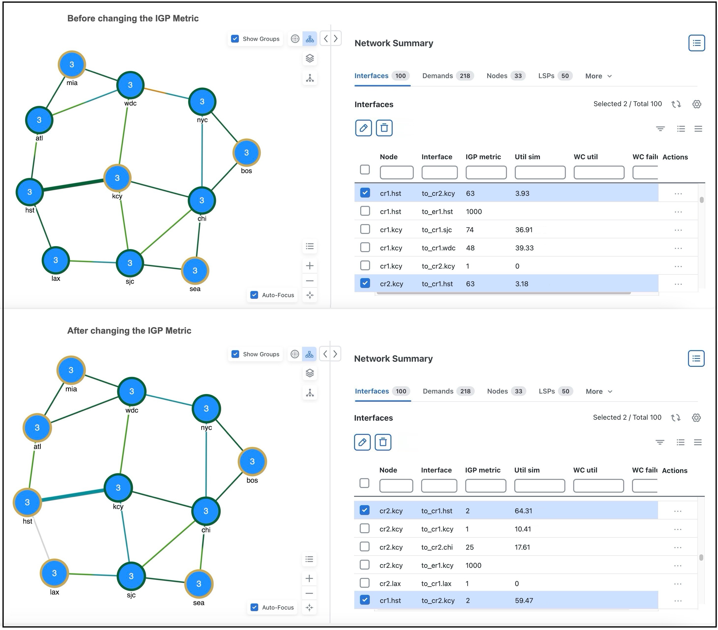 Cisco Crosswork Planning Design 7.0 User Guide - Perform What-If Analysis [Cisco Crosswork ...