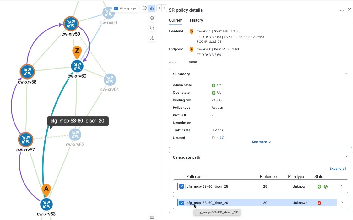Cisco Crosswork Optimization Engine 7.0 User Guide - SR-MPLS and SRv6 [Cisco Crosswork Network ...