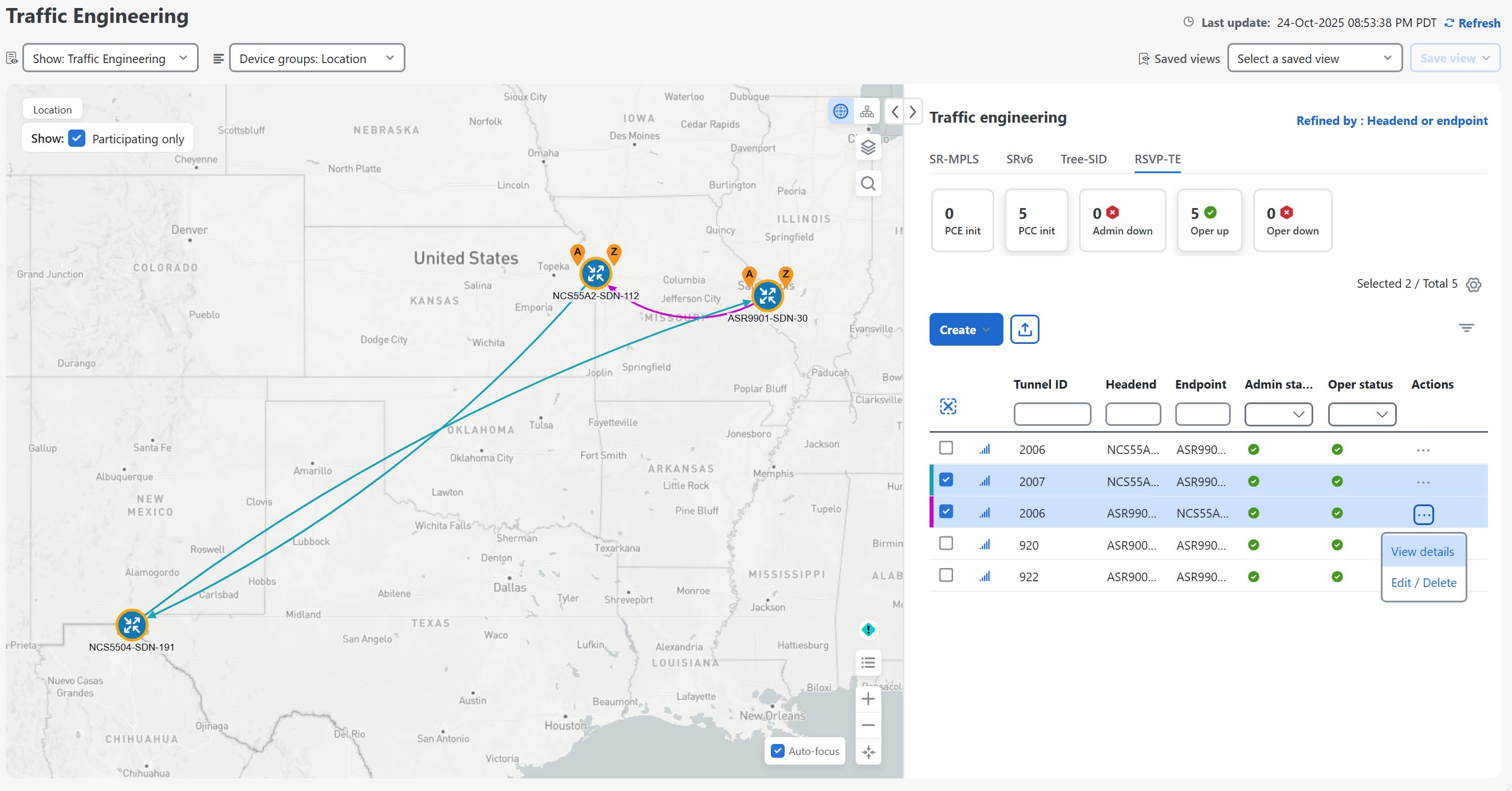 Cisco Crosswork Network Controller 7.0 Traffic Engineering and Optimization - Resource ...