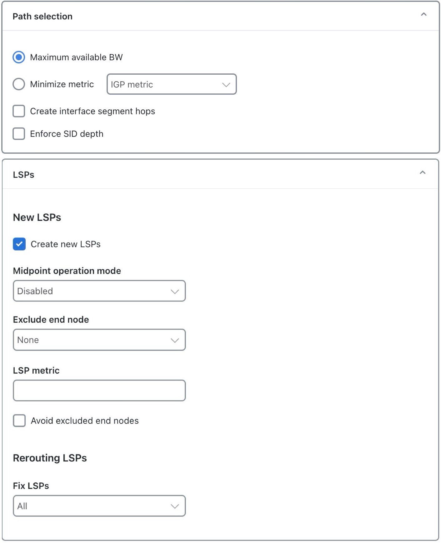 Cisco Crosswork Planning Design 7.0 User Guide - Optimize Segment Routing [Cisco Crosswork ...