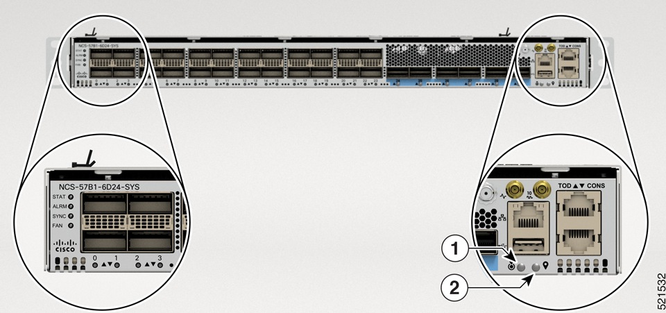 Cisco NCS 5700 シリーズ固定ポートルータ ハードウェア設置ガイド - LED [Cisco Network ...