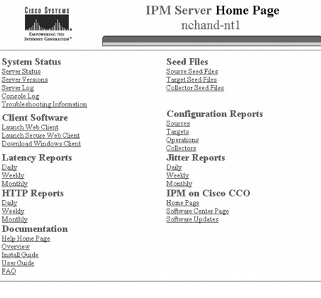Getting Started With IPM [Support] - Cisco Systems