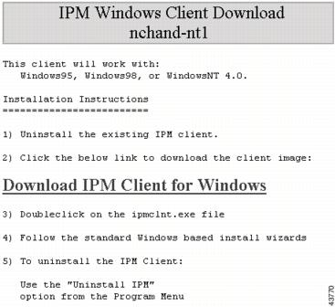 Installing the IPM Client on Windows [Support] - Cisco Systems