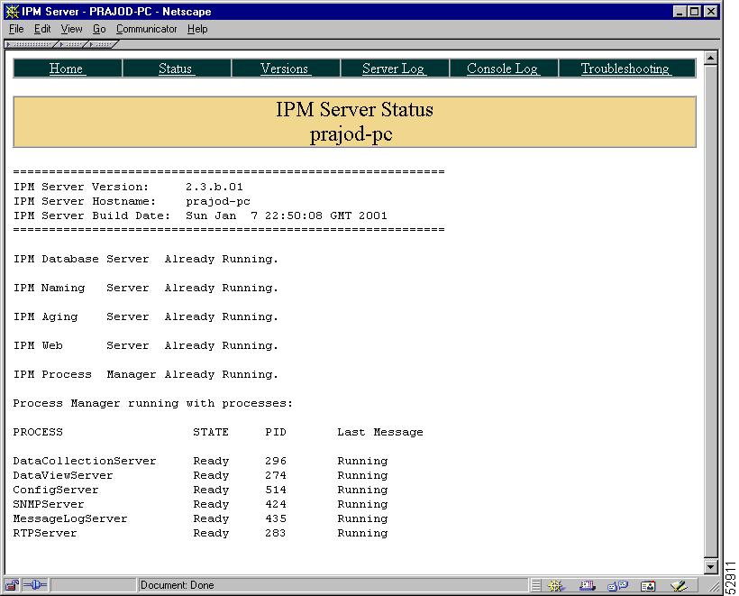 Accessing IPM Data From a Web Server [Support] - Cisco Systems