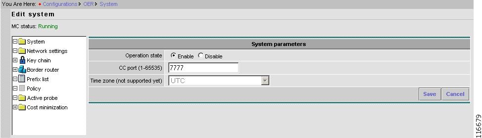 Cisco OER Master Controller Engine GUI [Support] - Cisco Systems