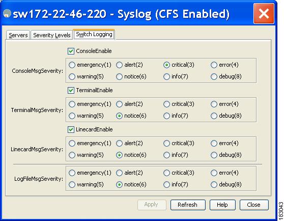 Network and Switch Monitoring - Configuring System Message Logging ...